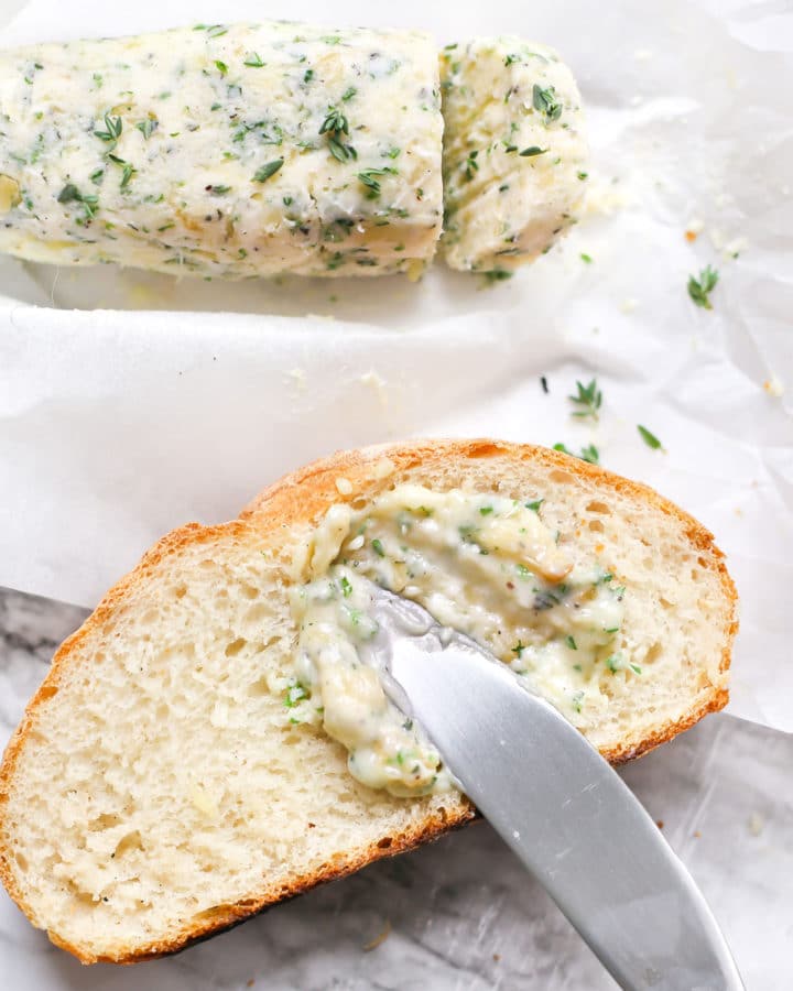 Roasted Garlic Compound Butter – Mess in the Kitchen